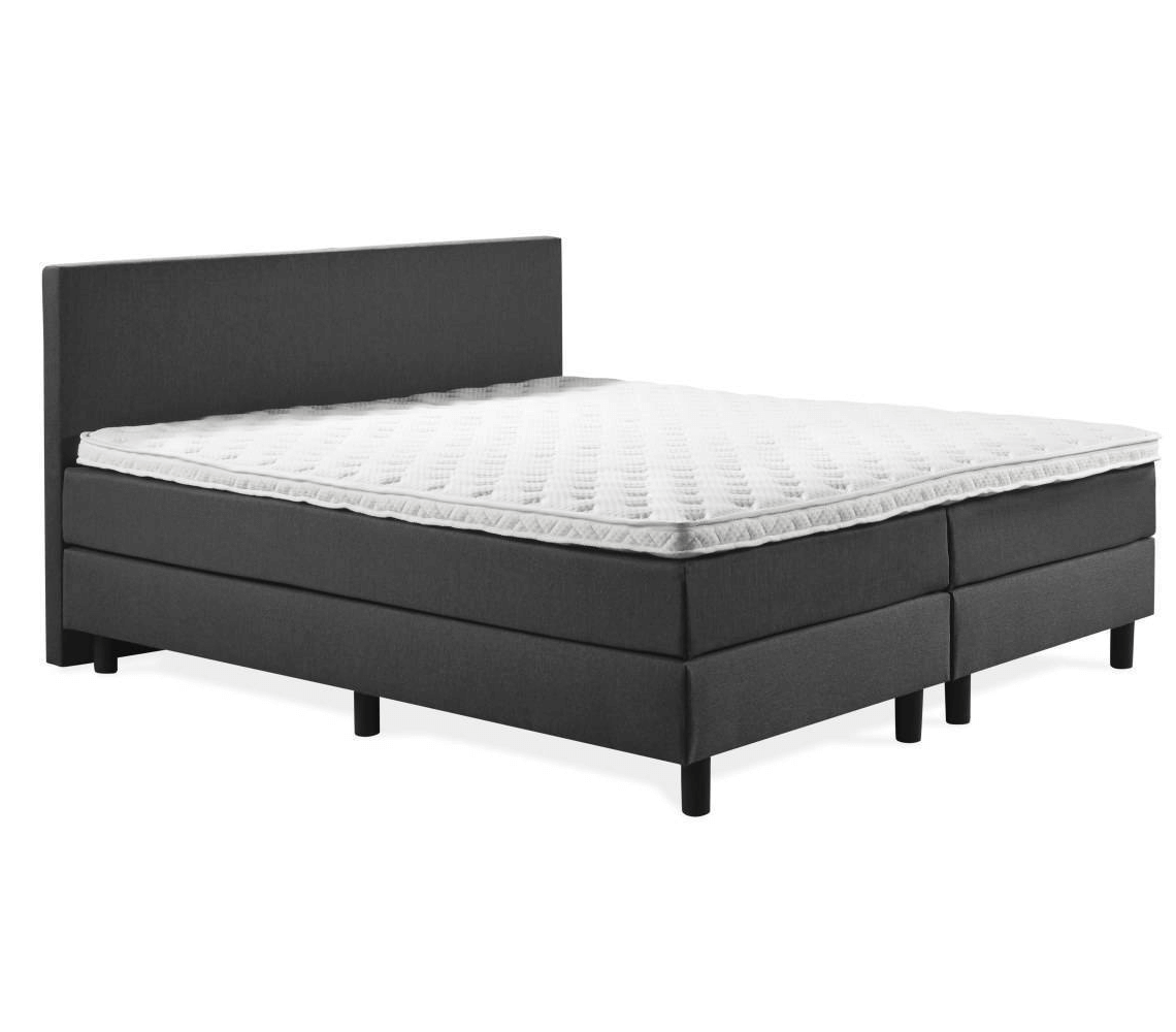Boxspring 180x210 Horizon Zwart Lederlook – Soft Bedden